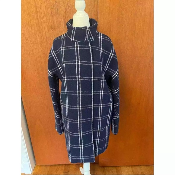 J. Crew Factory | Jackets & Coats | J Crew Factory City Coat In Blue ...